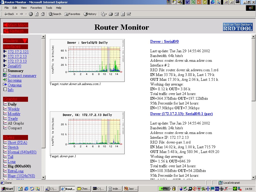 routers.cgi demo screenshots